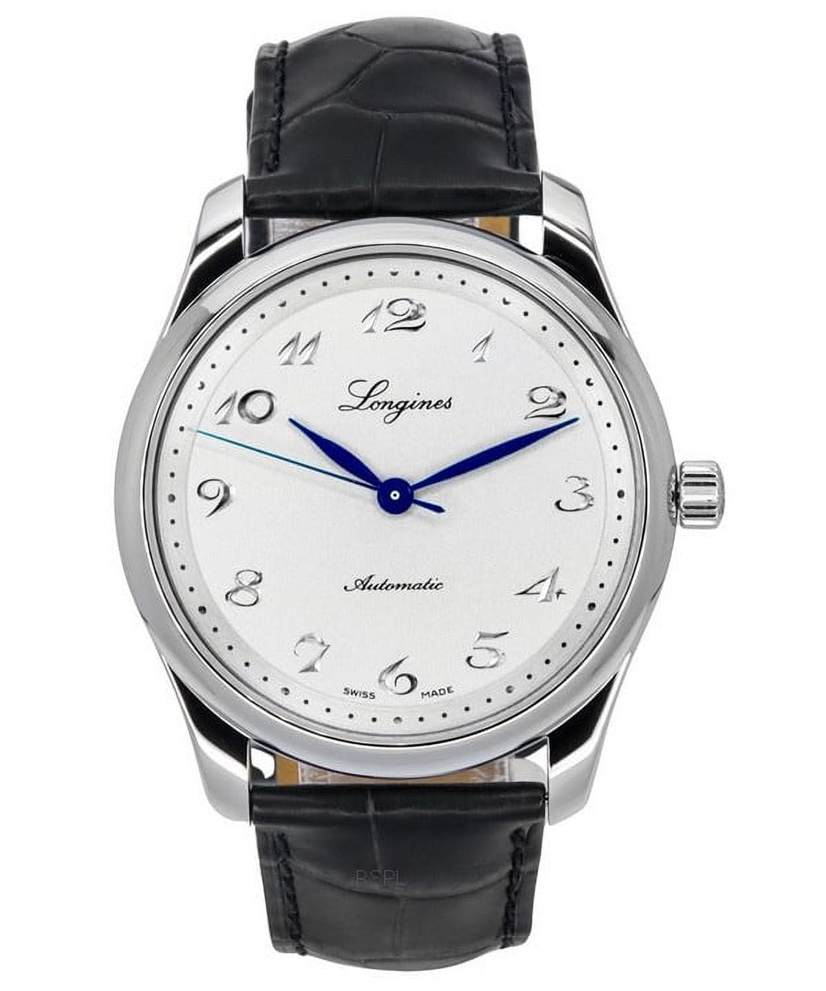Longines Master Collection Automatic 40mm Silver Dial Leather Strap Men's Watch L2.793.4.73.2 ...