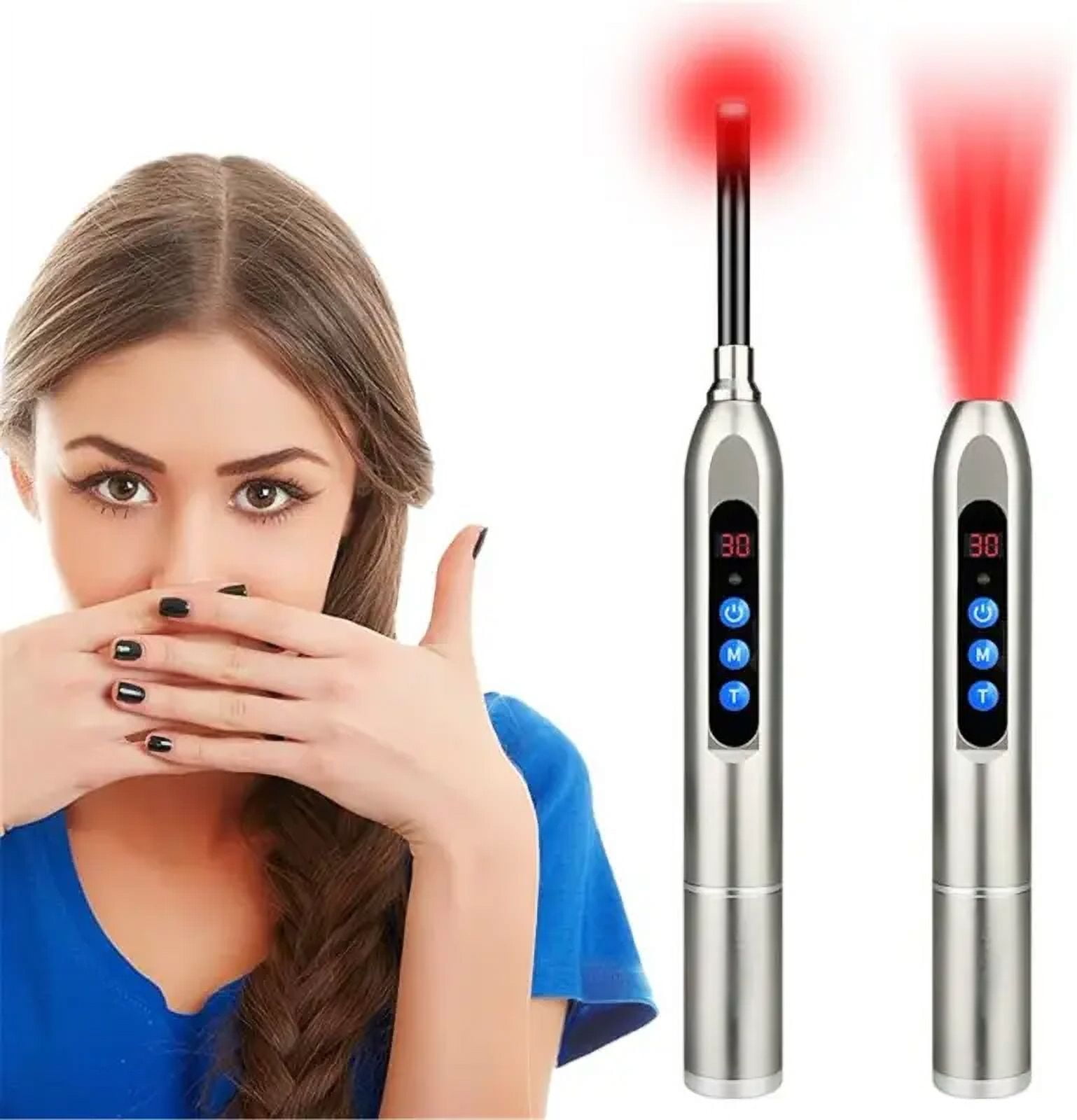Longled Red Light Torch,Handheld Red Light Lamp(Silver) - Walmart.com