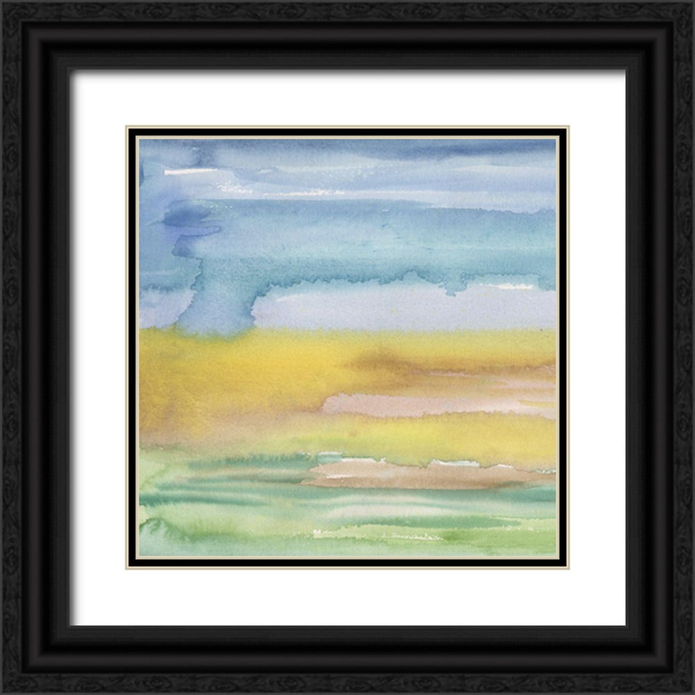 Longley, Alicia 20x20 Black Ornate Wood Framed with Double Matting ...