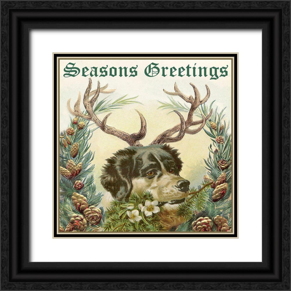 Longley, Alicia 20x20 Black Ornate Wood Framed with Double Matting ...