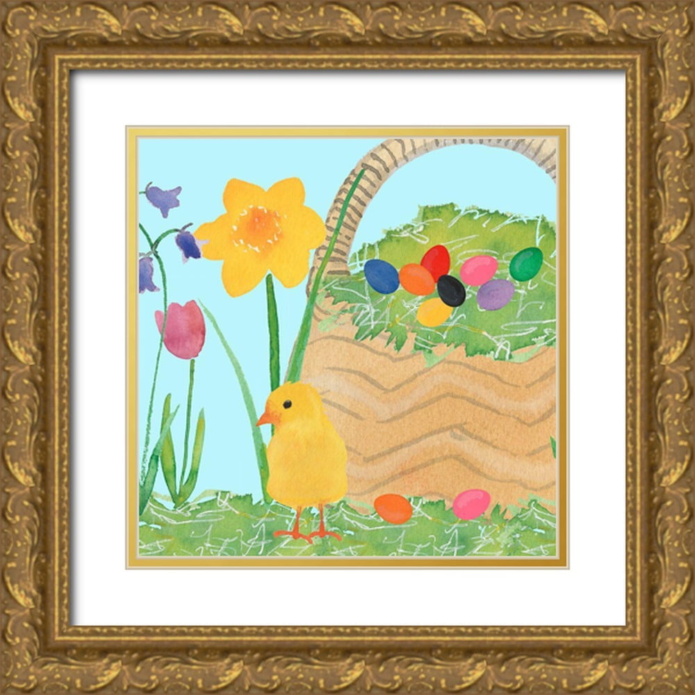 Longley, Alicia 20x20 Gold Ornate Wood Framed with Double Matting ...