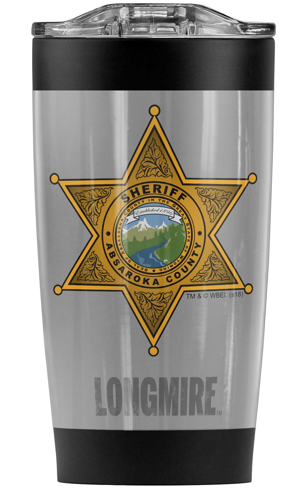 Longmire Badge Stainless Steel Tumbler 20 oz Coffee Travel Mug/Cup ...