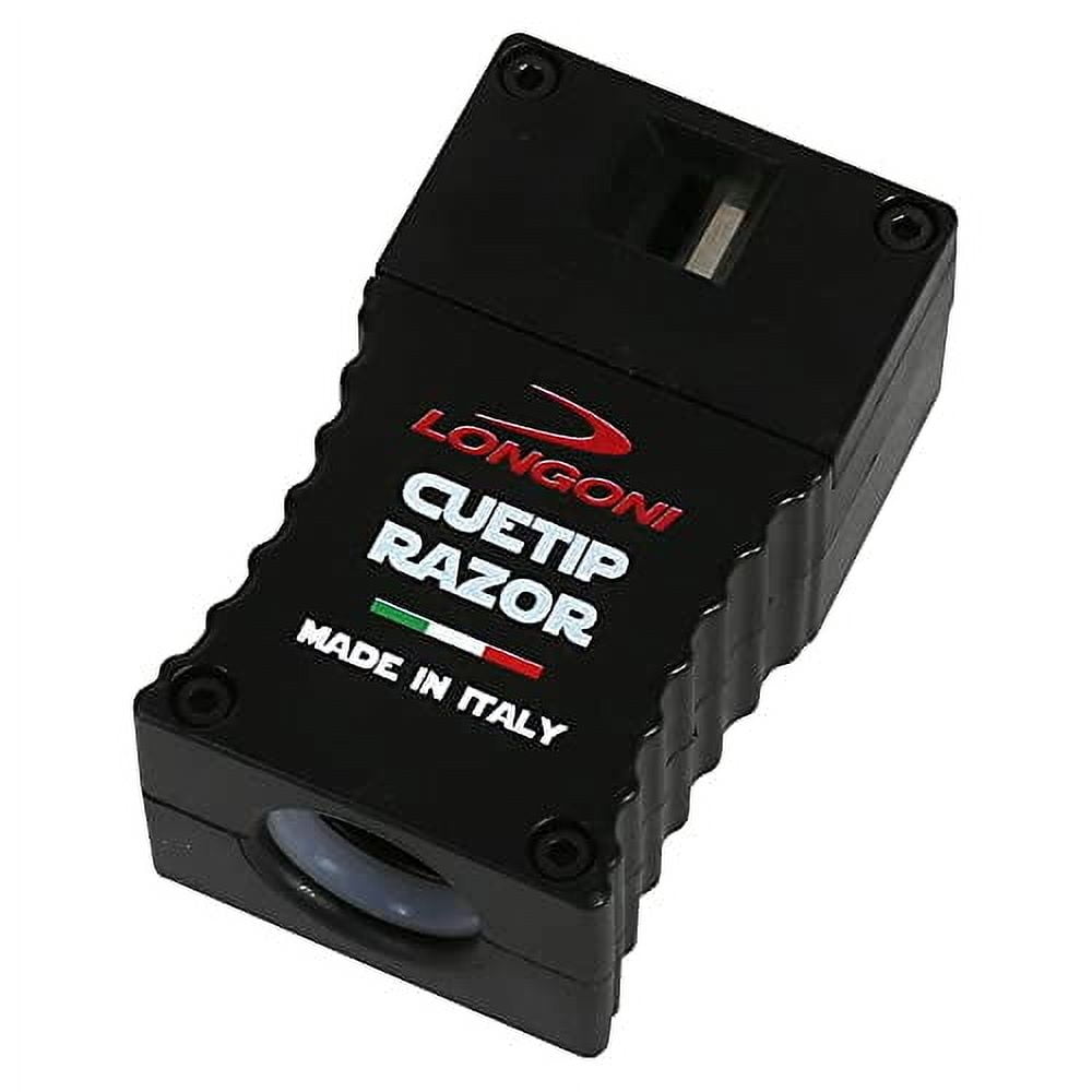 Longoni Billiard Pool Cue Tip Razor Edger Trimmer Shaper Scuffer ...