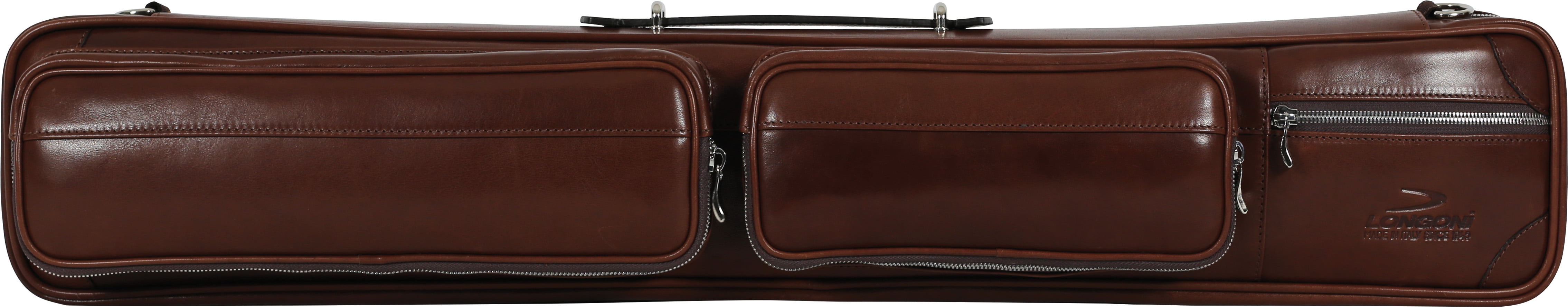 Longoni Giotto Terra Luxury Leather Pool Carom Billiard Soft Cue Case 4 ...