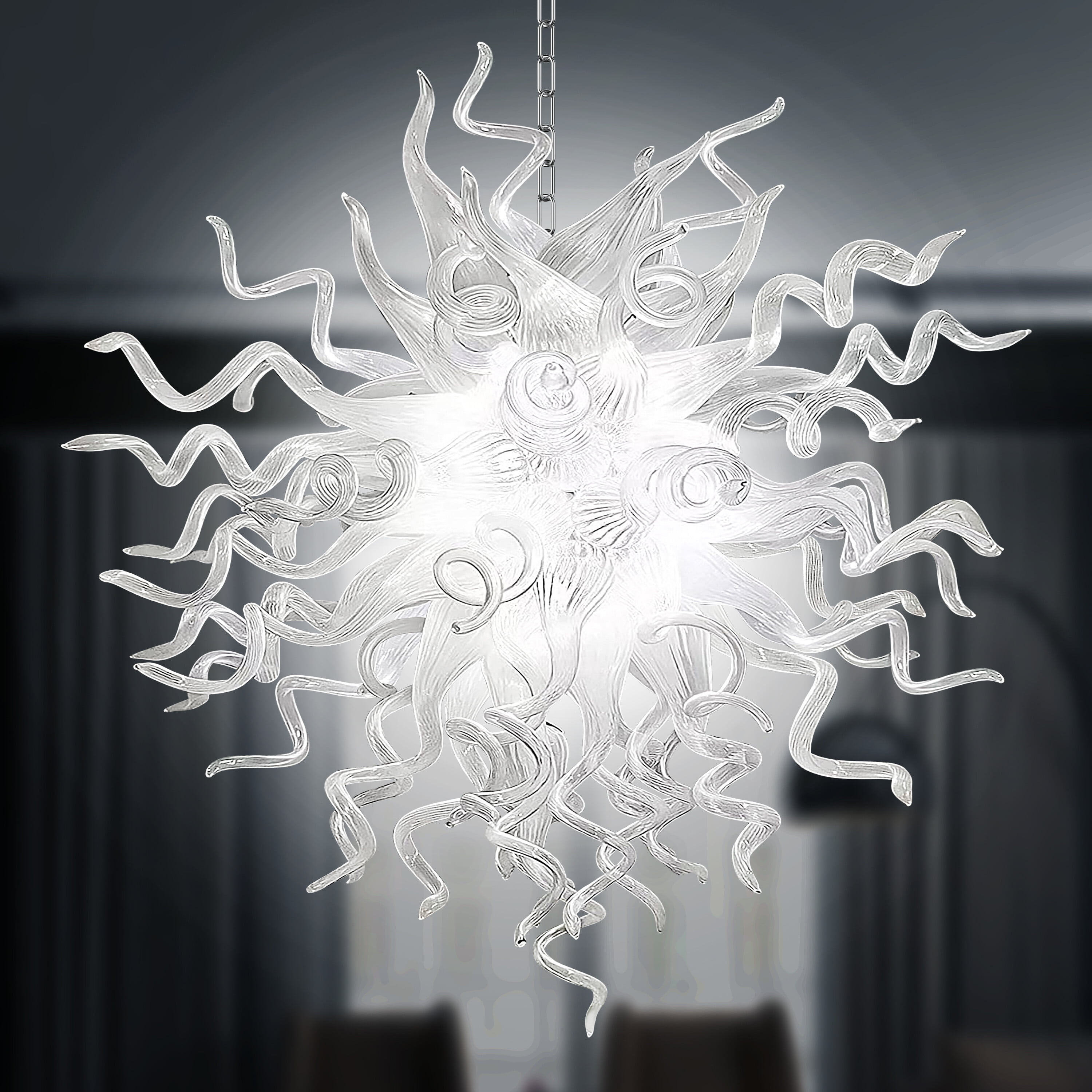 Longree Luxury Chandeliers Modern Hand Blown Glass Art Chandelier ...