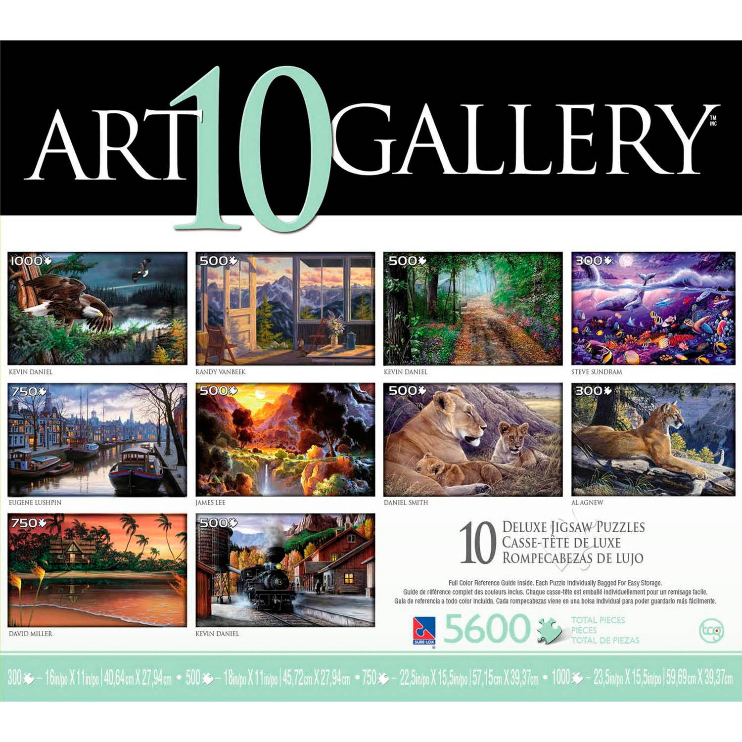 Longshore Art Gallery 10-in-1 Puzzles, 5600 Piece - Walmart.com