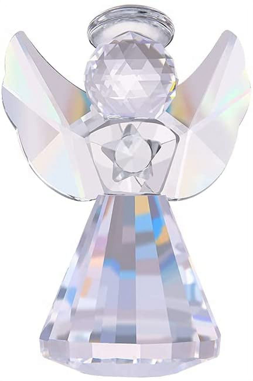 Longwin Crystal Angel Statue Paper Decorative Glass Ornament Art ...