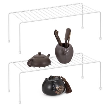 Mainstays White Wire Organization Rack-Use Vertical or Horizontal ...