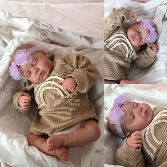 19inch Lifelike Newborn Doll, Realistic Hand-painted Skin, Veins, 3D ...