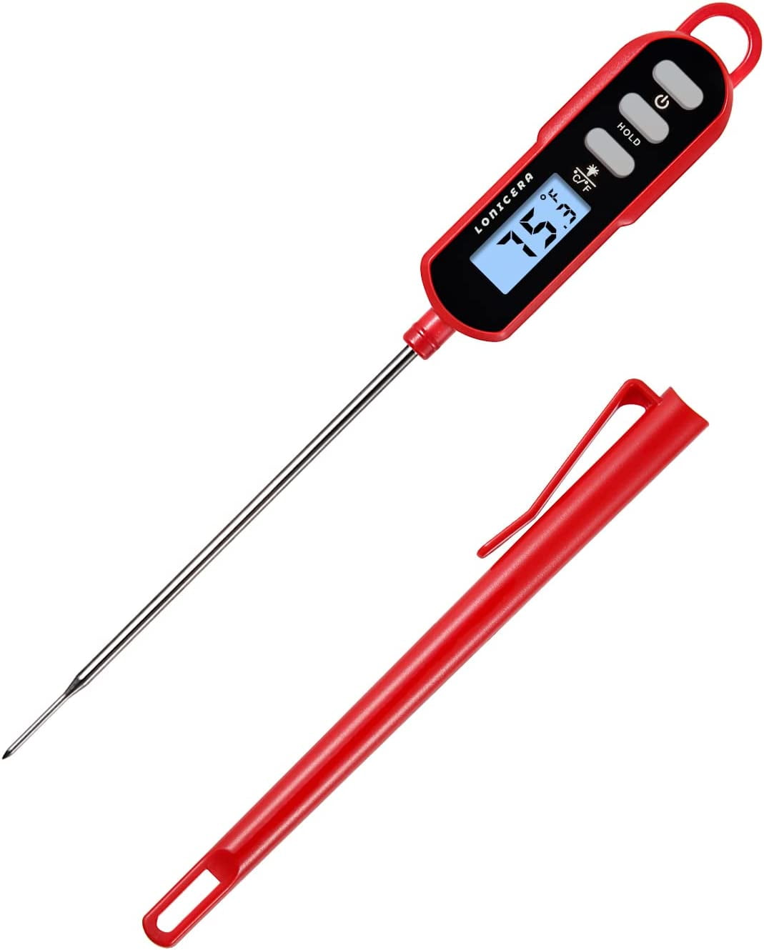 Lonicera Digital Cooking Thermometer for Bread Baking, Food and Water ...