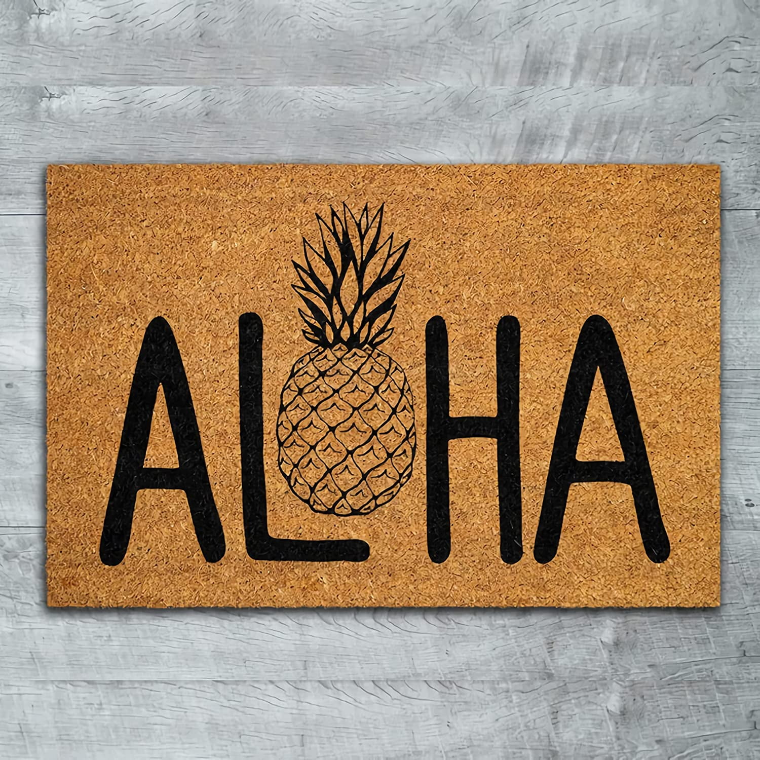Lonkogqi Welcome Door Mats Aloha Pineapple Sumer Doormat Aloha Welcome ...