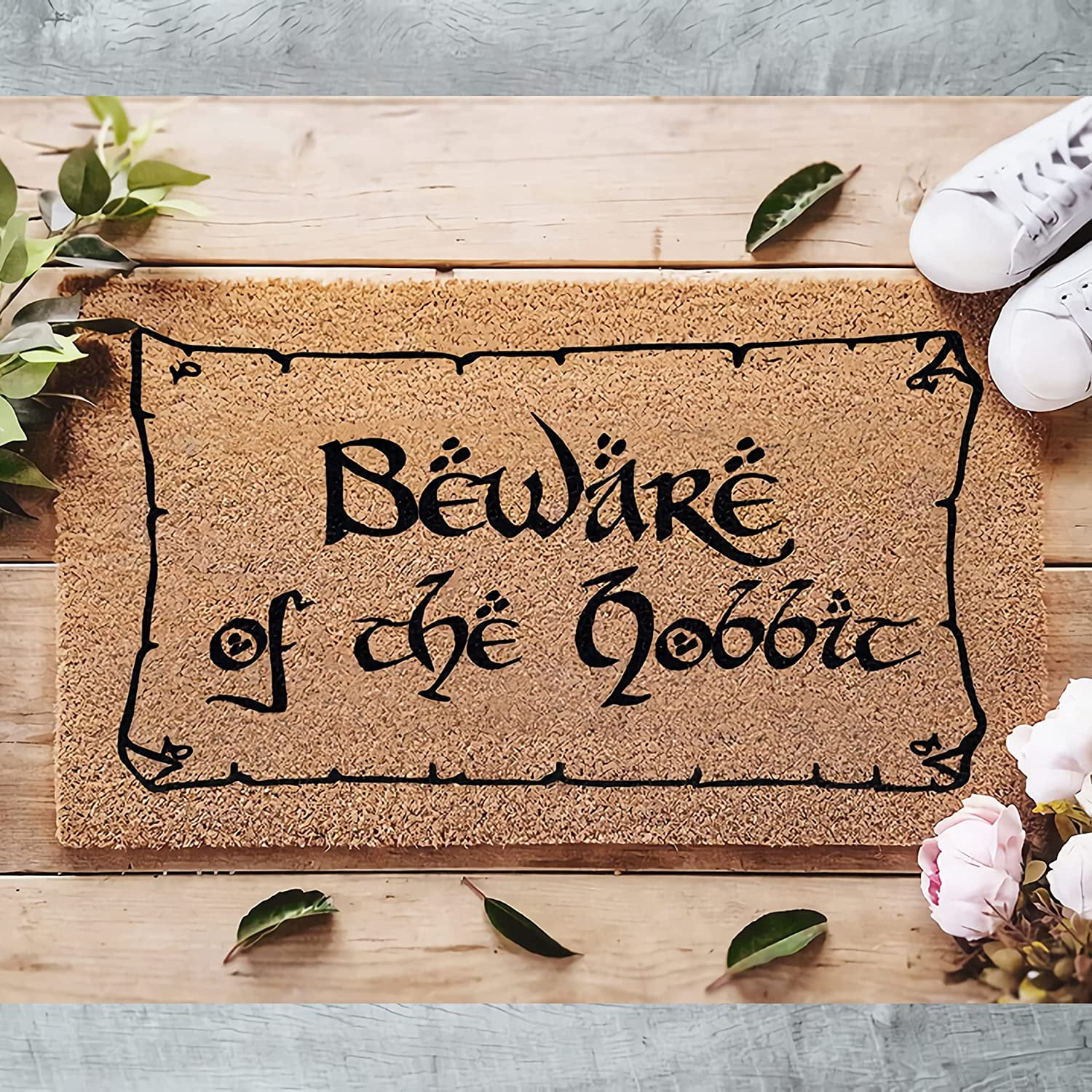 Lonkogqi Welcome Door Mats Beware of The H0bbit Doormat Welcome Mat ...