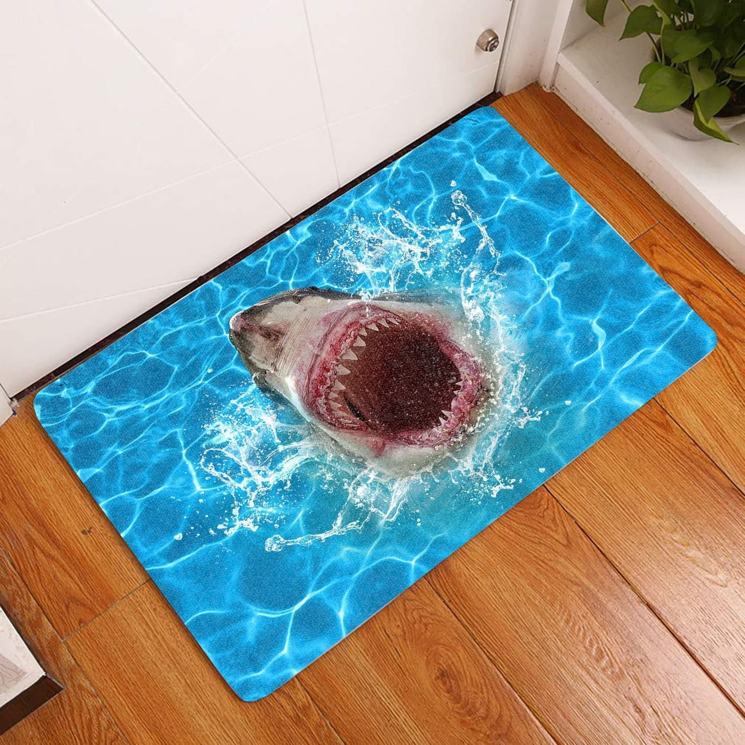 Lonkogqi Welcome Door Mats Ocean Shark Doormat Welcome Mat Home Decor ...