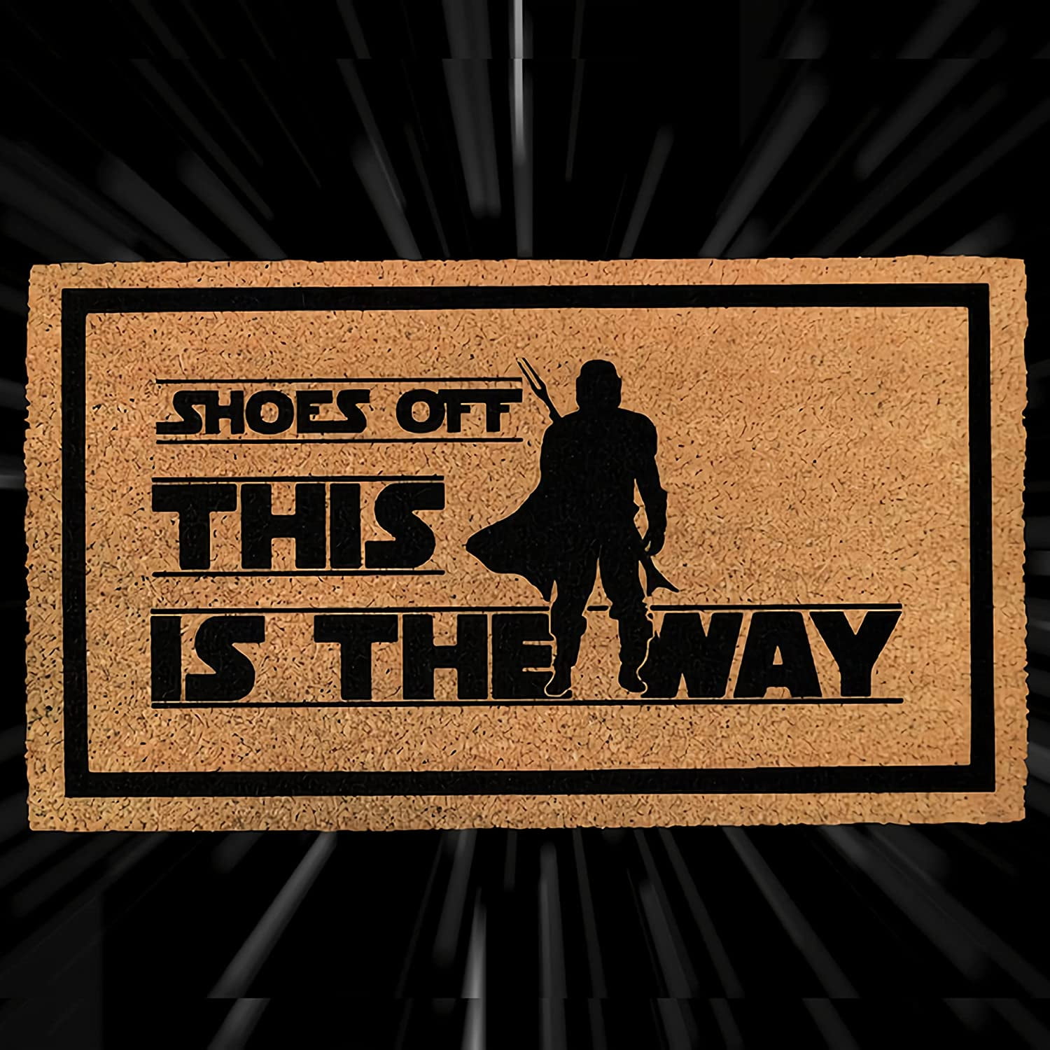 Lonkogqi Welcome Door Mats The Mandal0rian Doormat Shoes off This Is ...