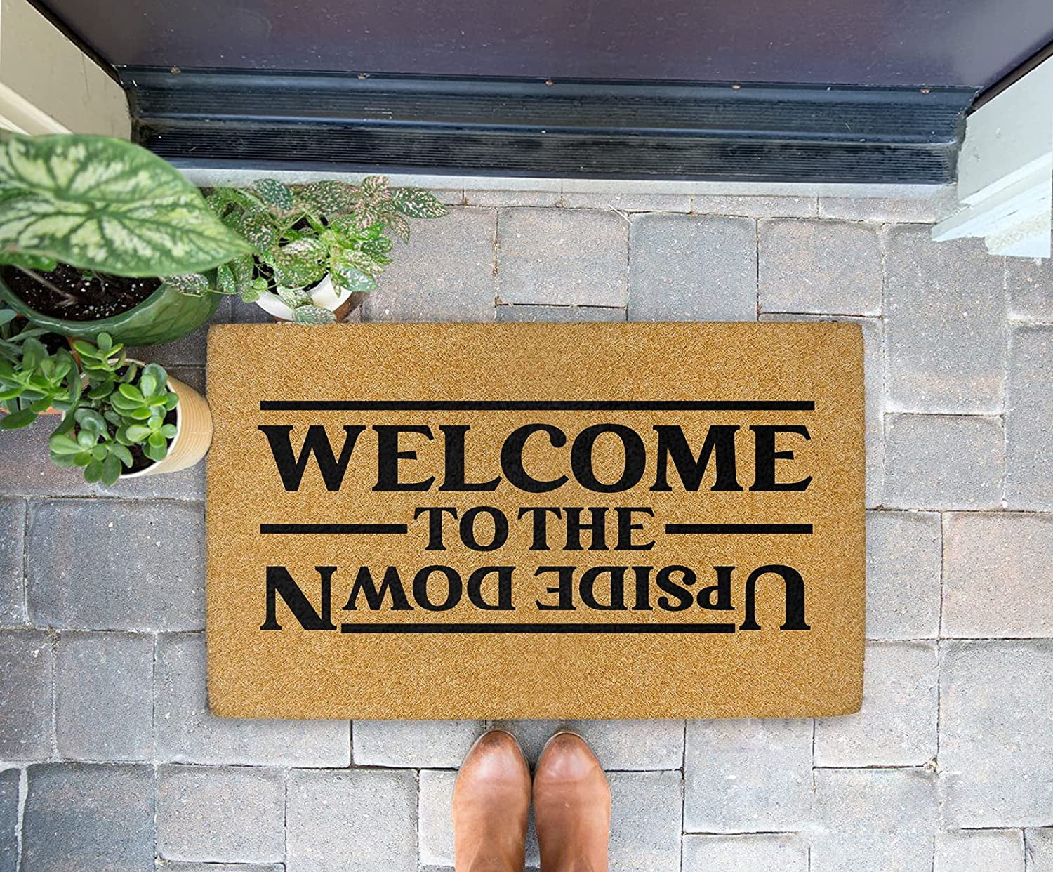Lonkogqi Welcome Door Mats Welcome to The Up Side Down Doormat Welcome ...