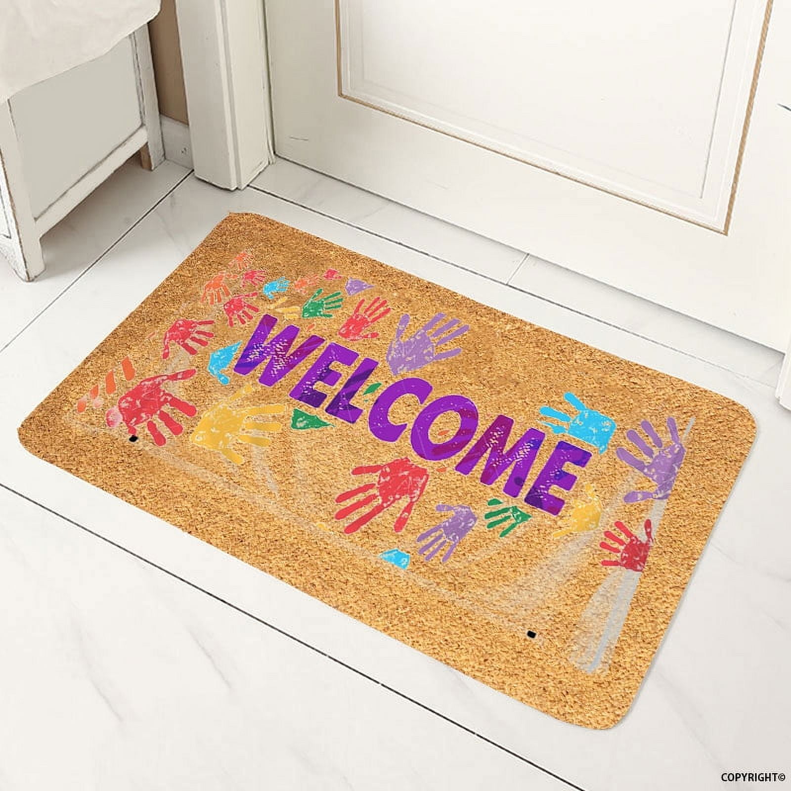 Lonkogqi Welcome Door Mats Welcome Doormat Non Slip Mat for Home Indoor ...