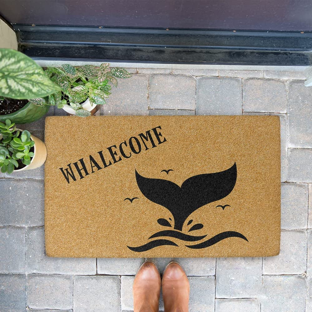 Lonkogqi Welcome Door Mats Whalecome Home Doormat Whale Welcome ...