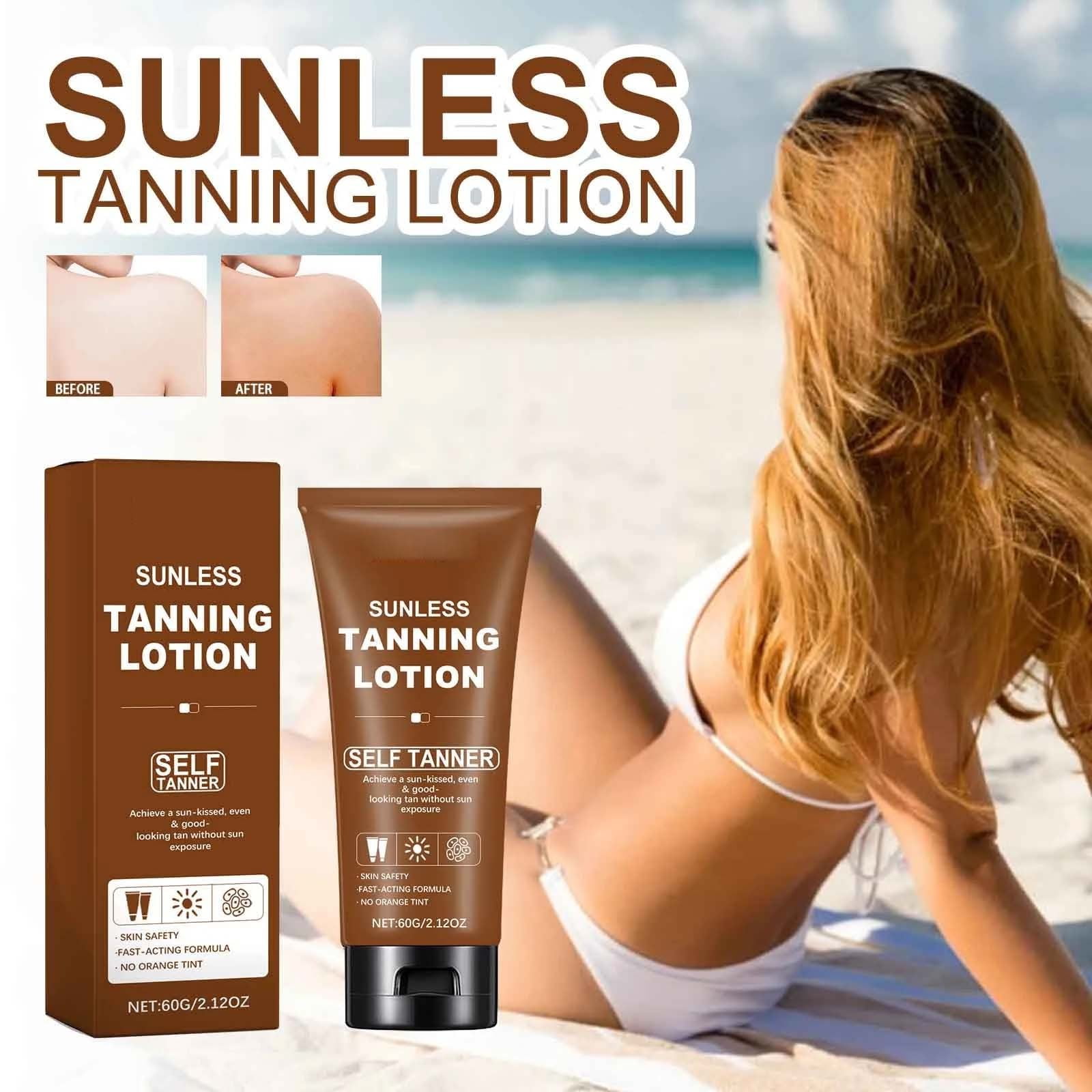 Lonsdssdsd Self Tanner & Tanning Lotion, Natural-Looking Sunless Tan, Hydrating & Streak-Free ...