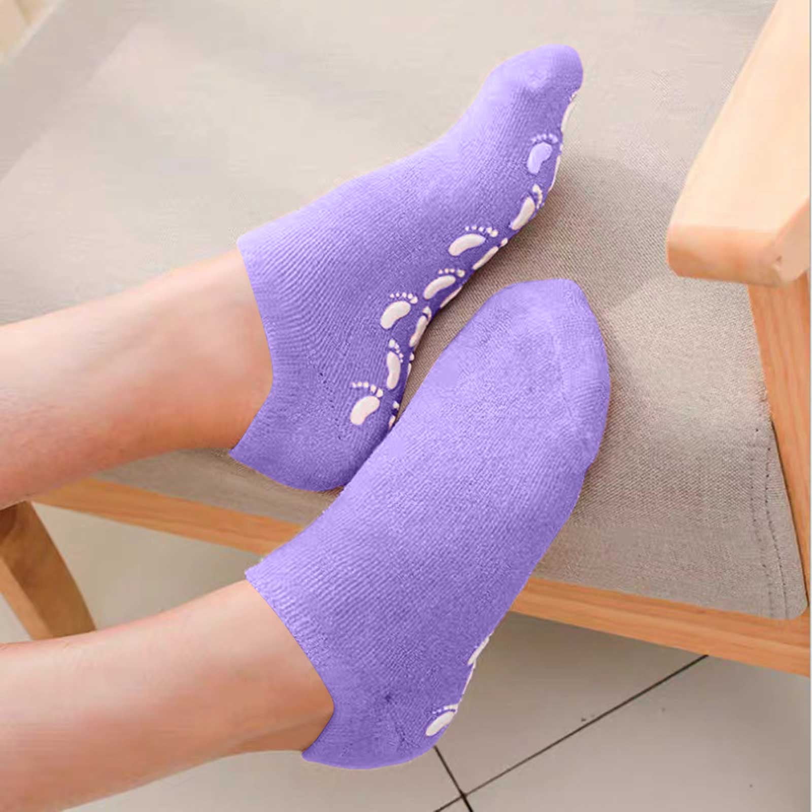 Lonsdssdsd Silicone Socks for Dry Cracked Feet - Large Size ...