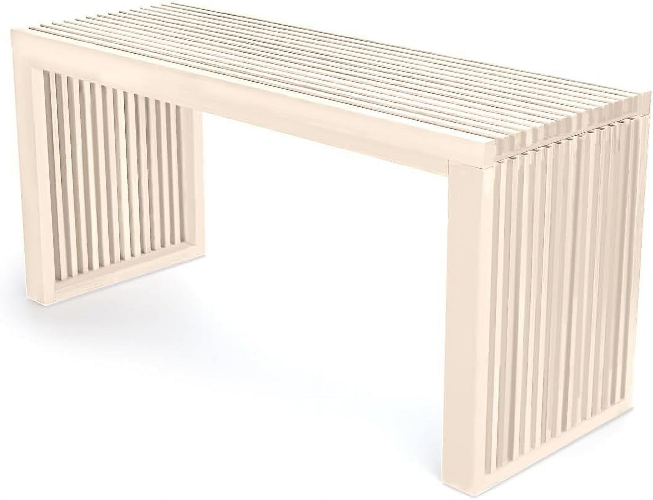 Lontai Indoor Long Bamboo Dining Bench, with Storage Function for ...