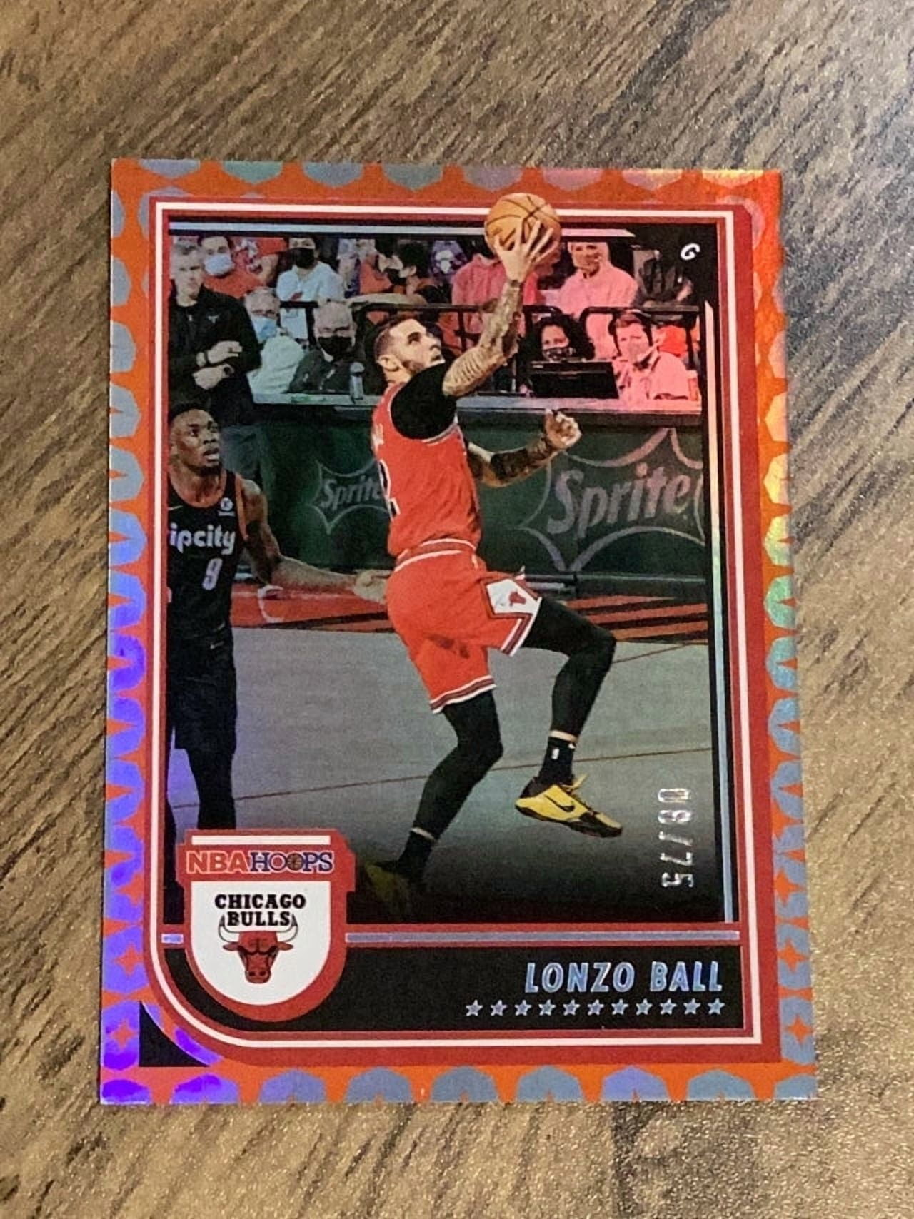 Lonzo Ball Chicago Bulls NBA 2022-23 Hoops - Red 76 SN75 - Walmart.com