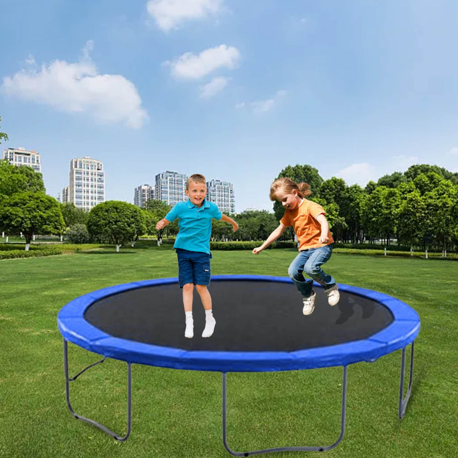 Lonzony Bounce Trampoline Replacement Safety Pad 6FT - 16FT Round ...