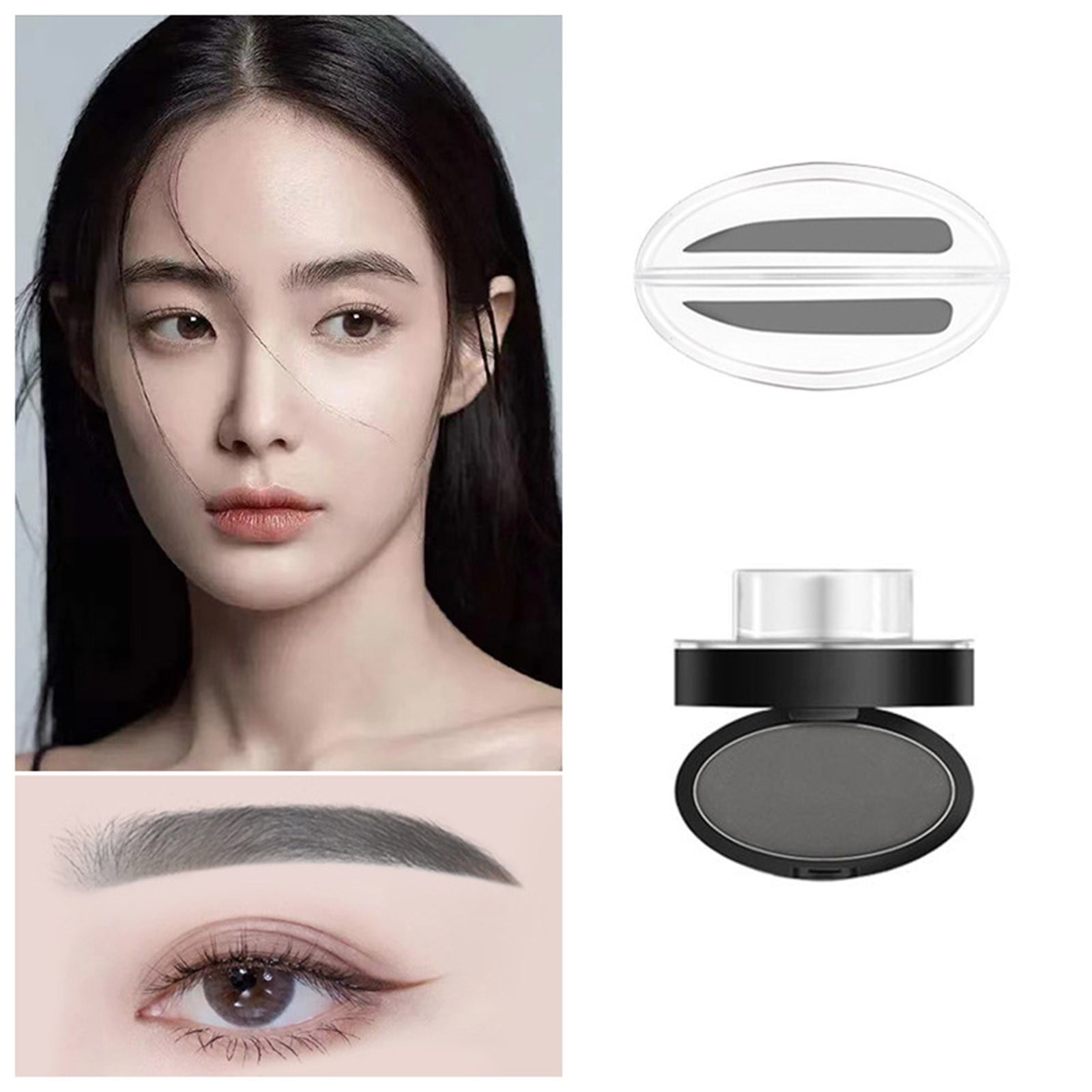 Lonzony Eyebrow Seal Stamp Powder Waterproof Eye Brow Powder Tinting ...