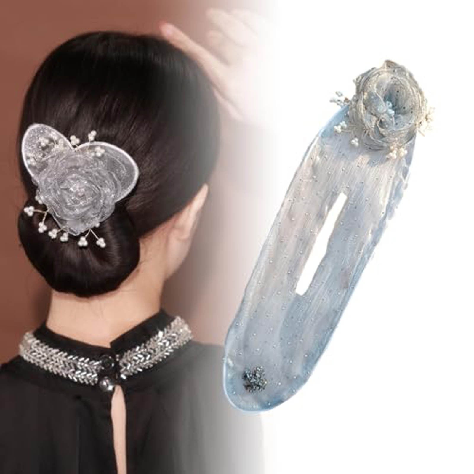 Lonzony Hair Disk French Hair Bun Maker Deft Bun for Hair Twister Ball ...