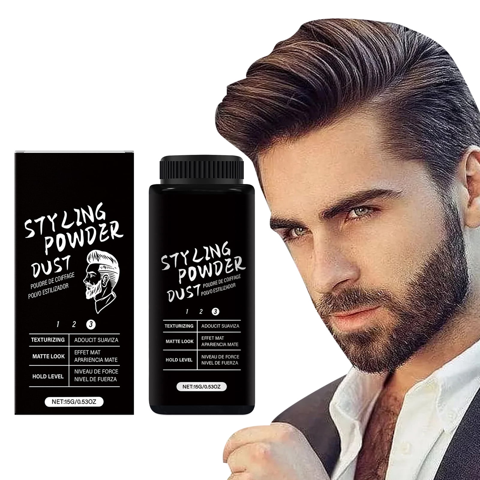 Lonzony Hair Styling Powder for Men Hair Texture Powder Natural Look ...