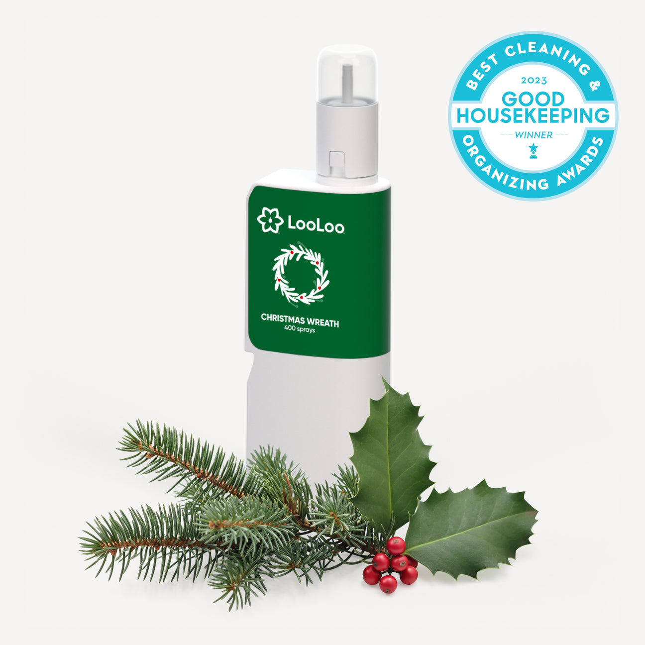 LooLoo Fragrance Refill for LooLoo Dispenser - Christmas Wreath ...