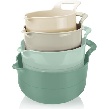 Walmart's Kitchen Prep Set: 2 Large Mixing Bowls with Handles & Pour ...