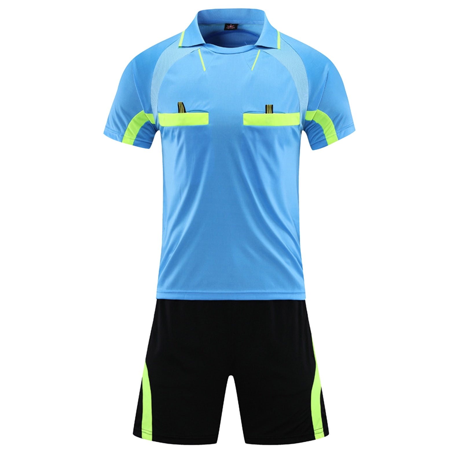 Loodgao Men's Football Referee Uniform Soccer Jersey Outfit Tracksuit ...