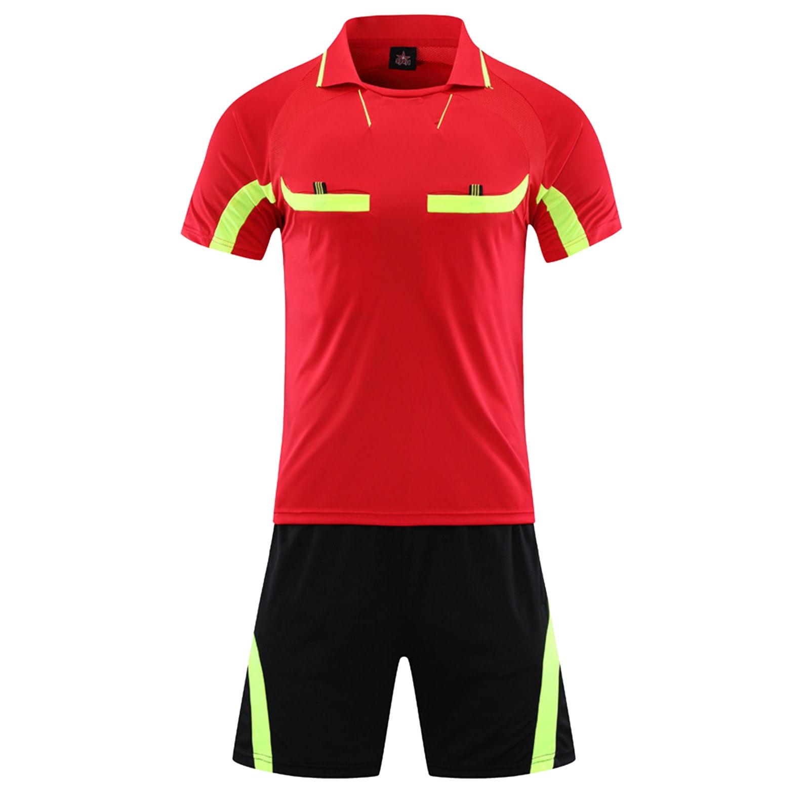 Loodgao Men's Football Referee Uniform Soccer Jersey Outfit Tracksuit ...