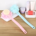 Loofah Back Scrubber Long Handle Shower Body Brush with Soft Mesh ...