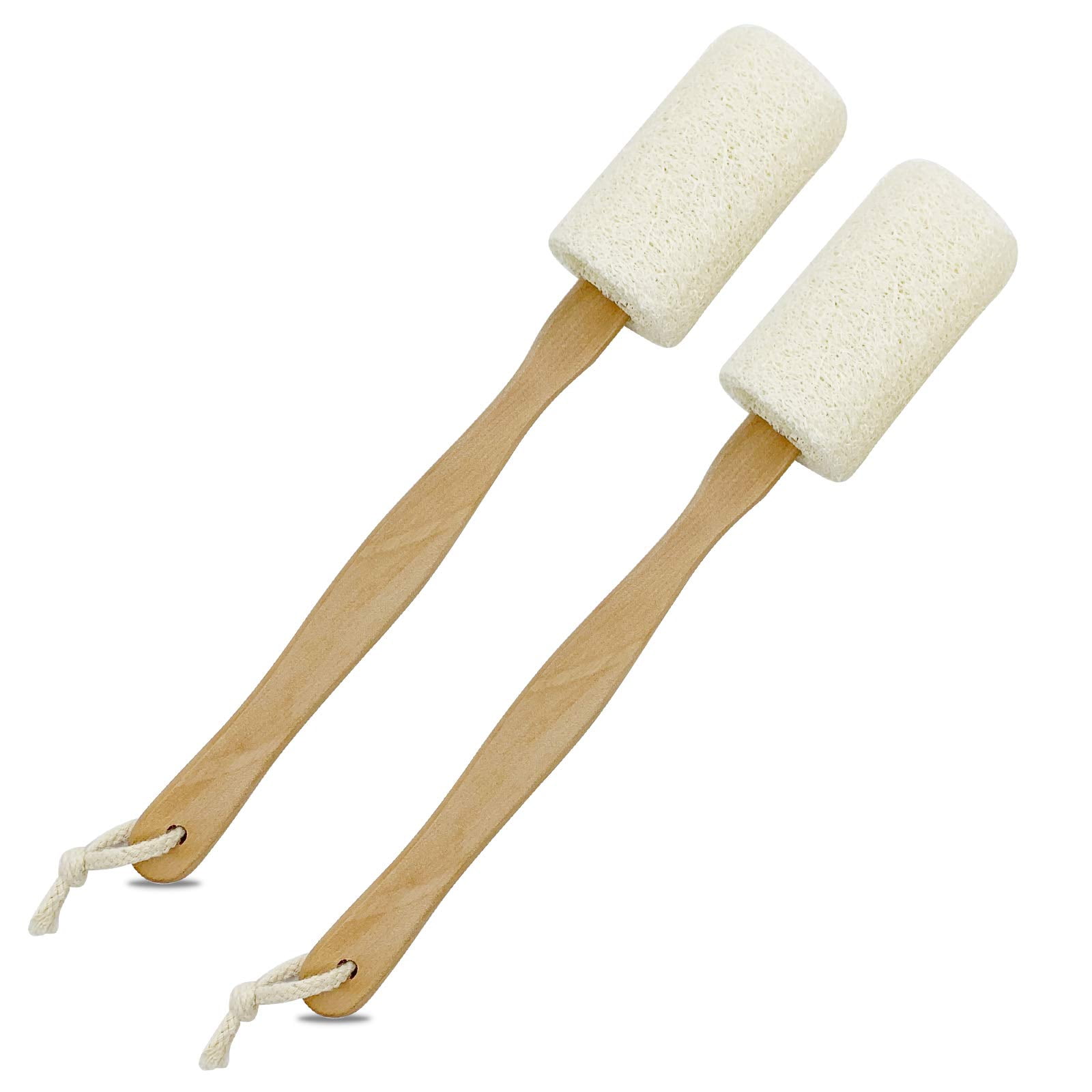 Loofah Back Scrubber for Shower, Natural Loofah Sponge Exfoliating Body ...