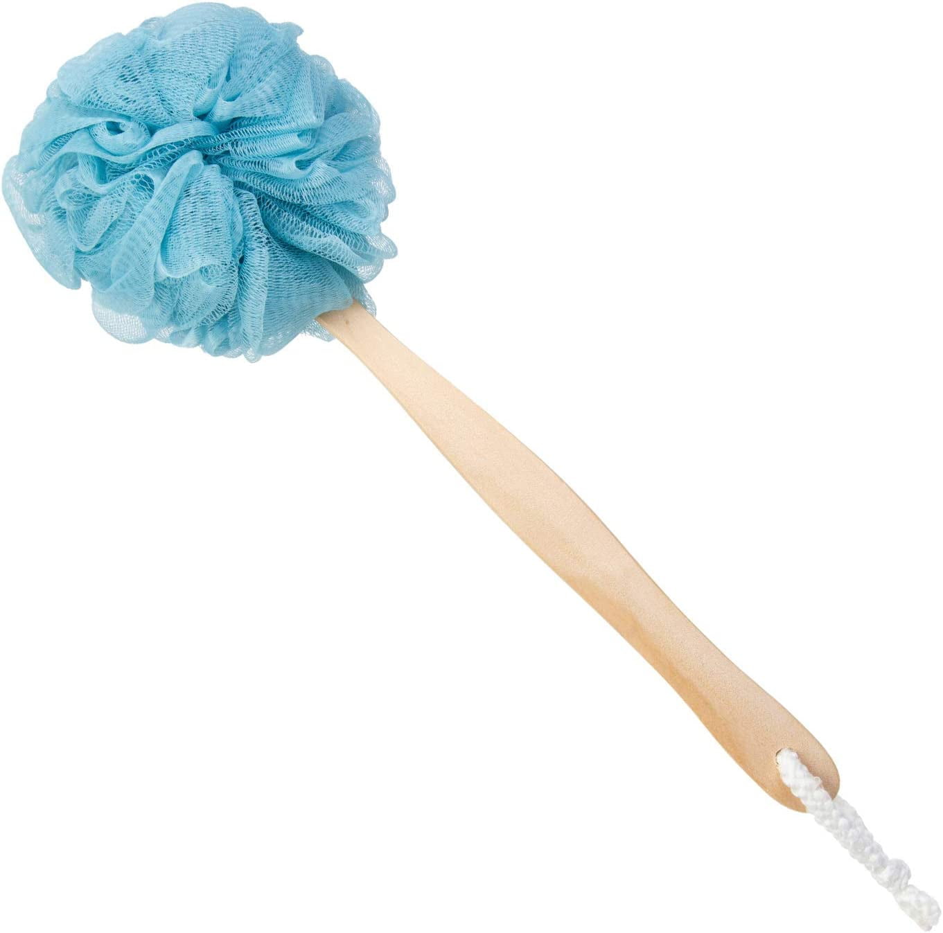 Loofah Back Scrubber for Shower,Wooden Handle Bath Sponge Lufa Shower ...