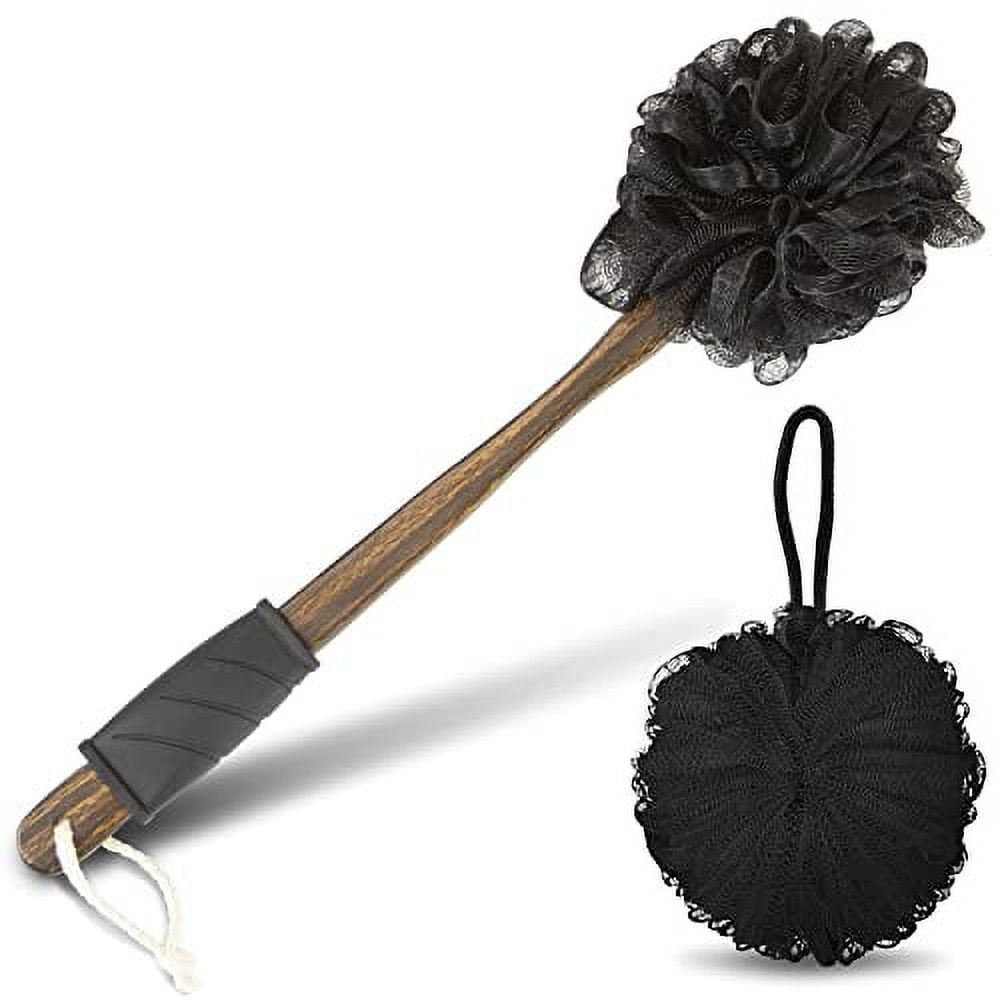 Loofah Back Scrubber By Vive Long Handled Exfoliating Bath And Shower