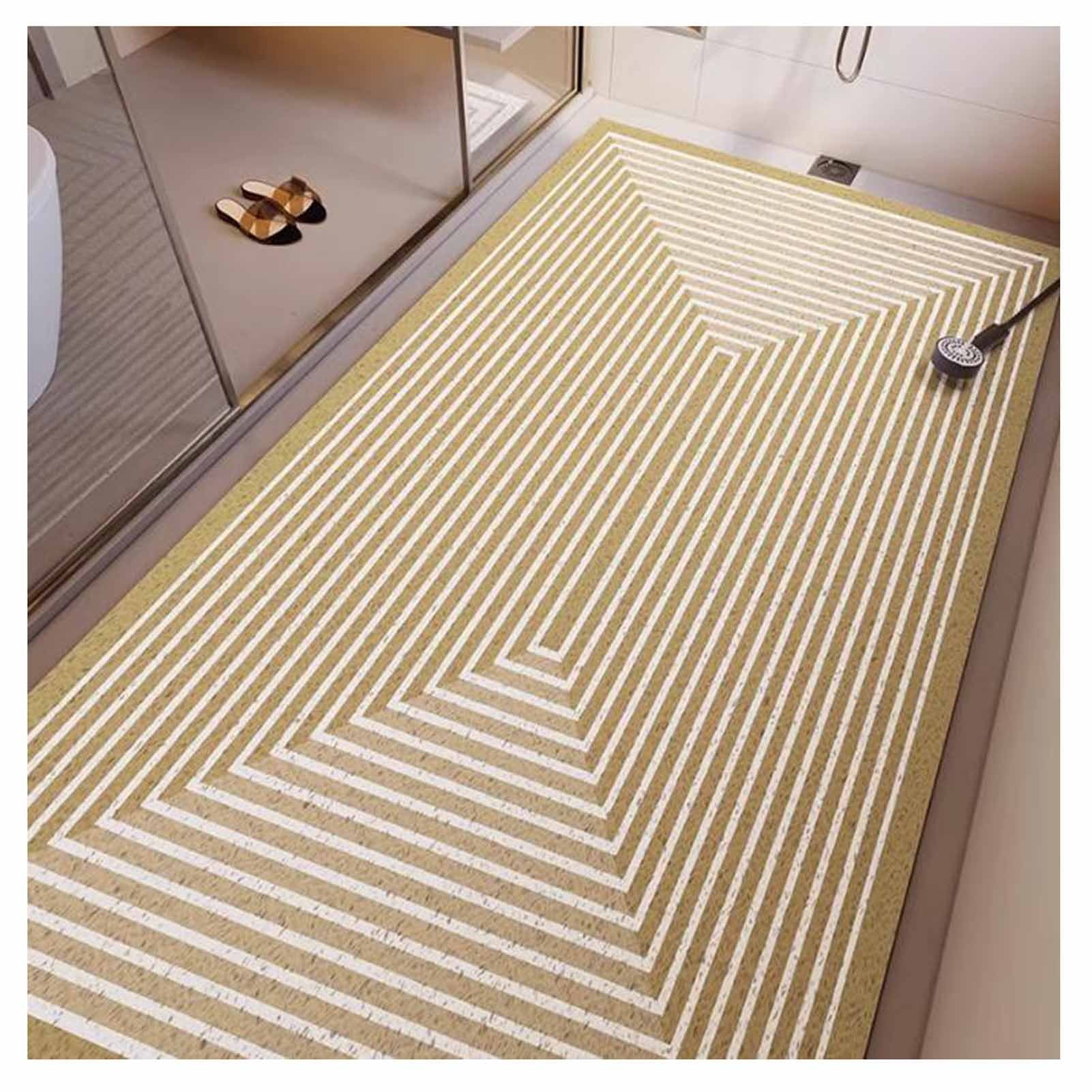 Loofah Bath Mat with Drain,Non-Slip Shower Mat, Large Soft Comfort ...