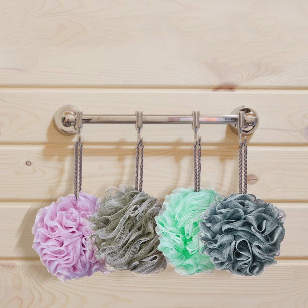 Loofah Bath Sponge Luffa Body Scrubber Soft Mesh Pouf Wash Puff Shower ...