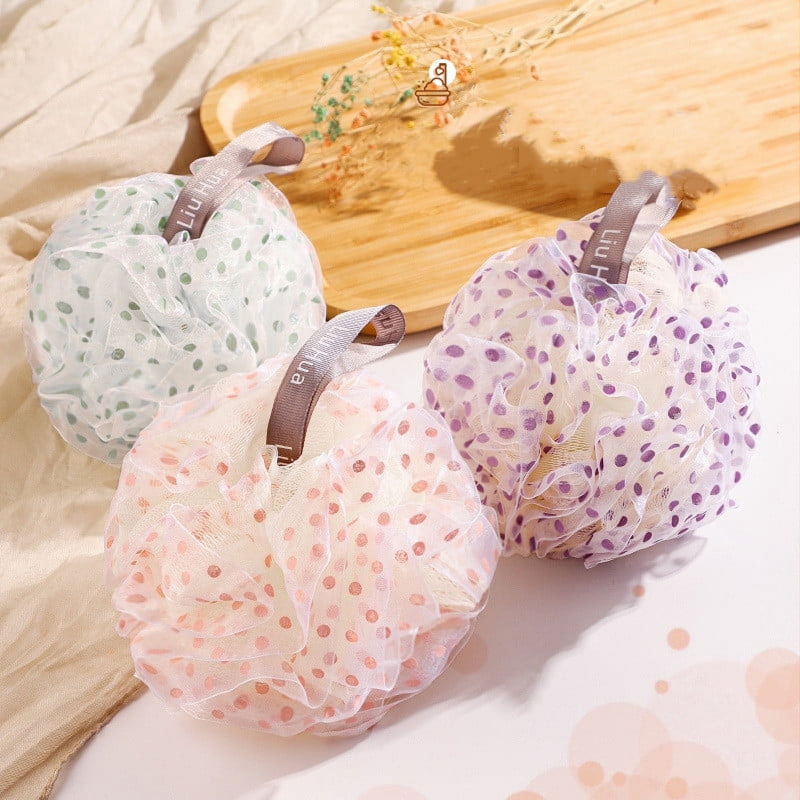 Loofah Bath Sponge, Shower Loofa Body Scrubber Exfoliating Double Mesh ...