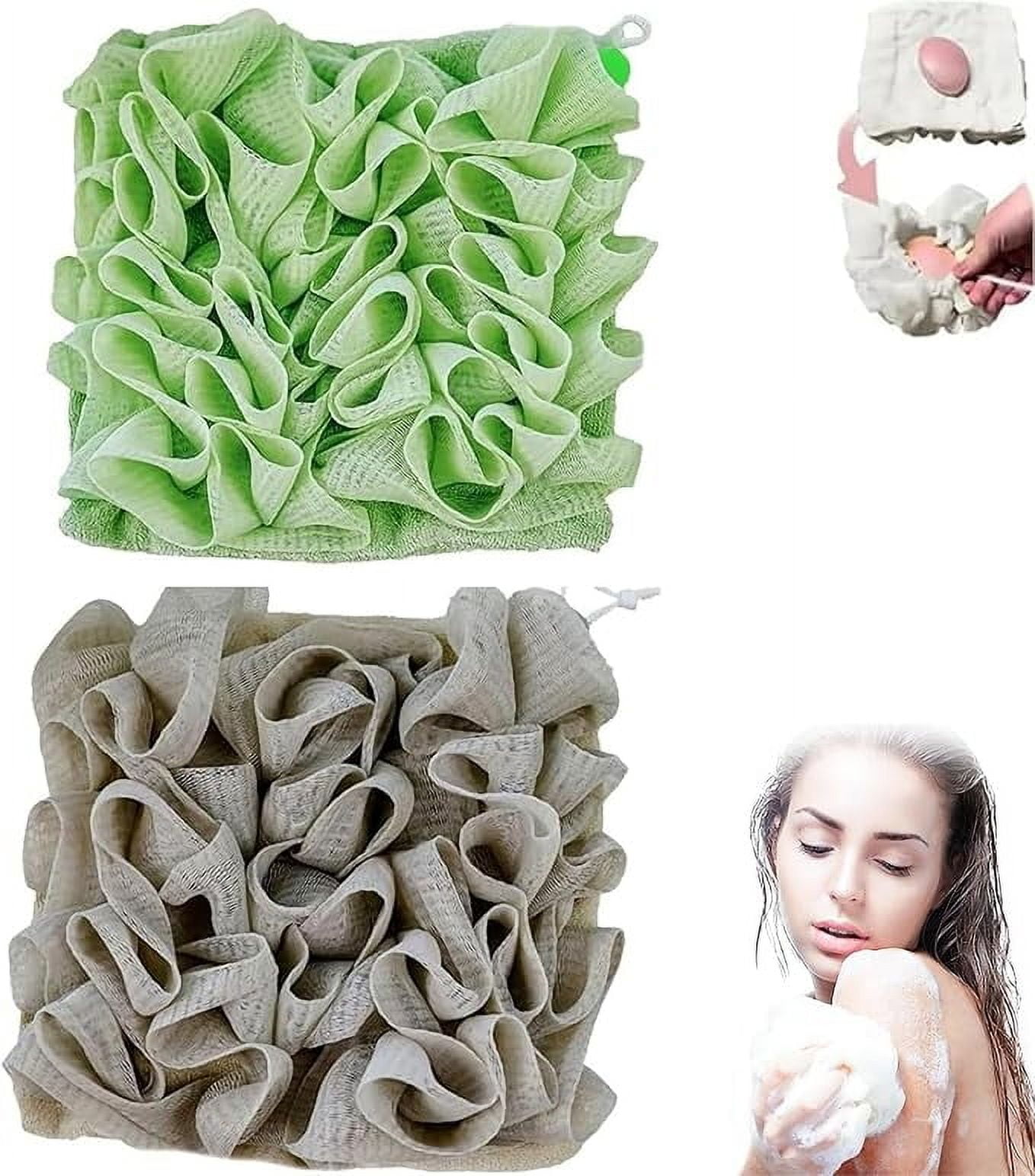 Loofah Cloth for Bar Soap, Soft Loofah and Washcloth, Lufa Loofah ...