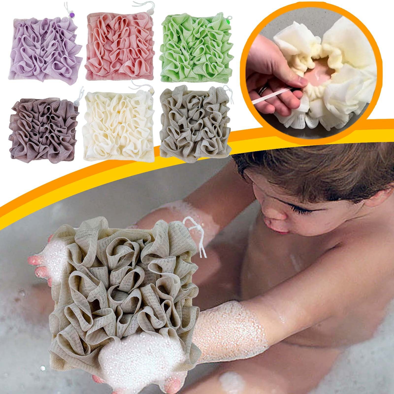 Loofah Cloth for Bar Soap, Loofah Washcloth Shower Ball 2-in-1 Soap Bar ...