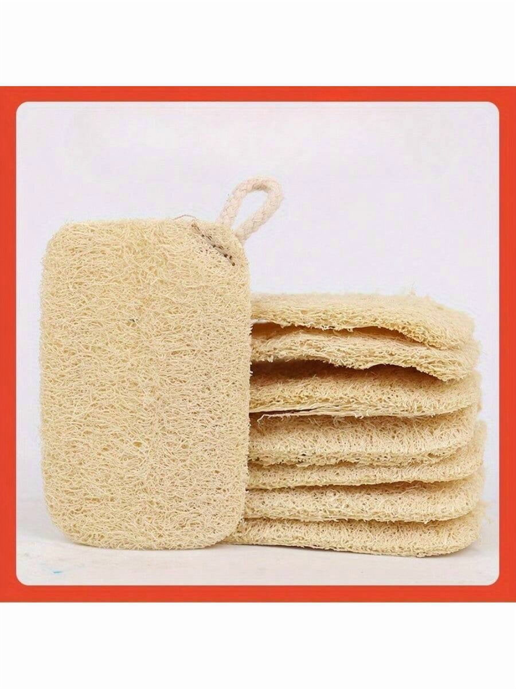 Loofah Dish Towel, Hard Melon Double-Layer Rope Kitchen Cleaning Cloth ...