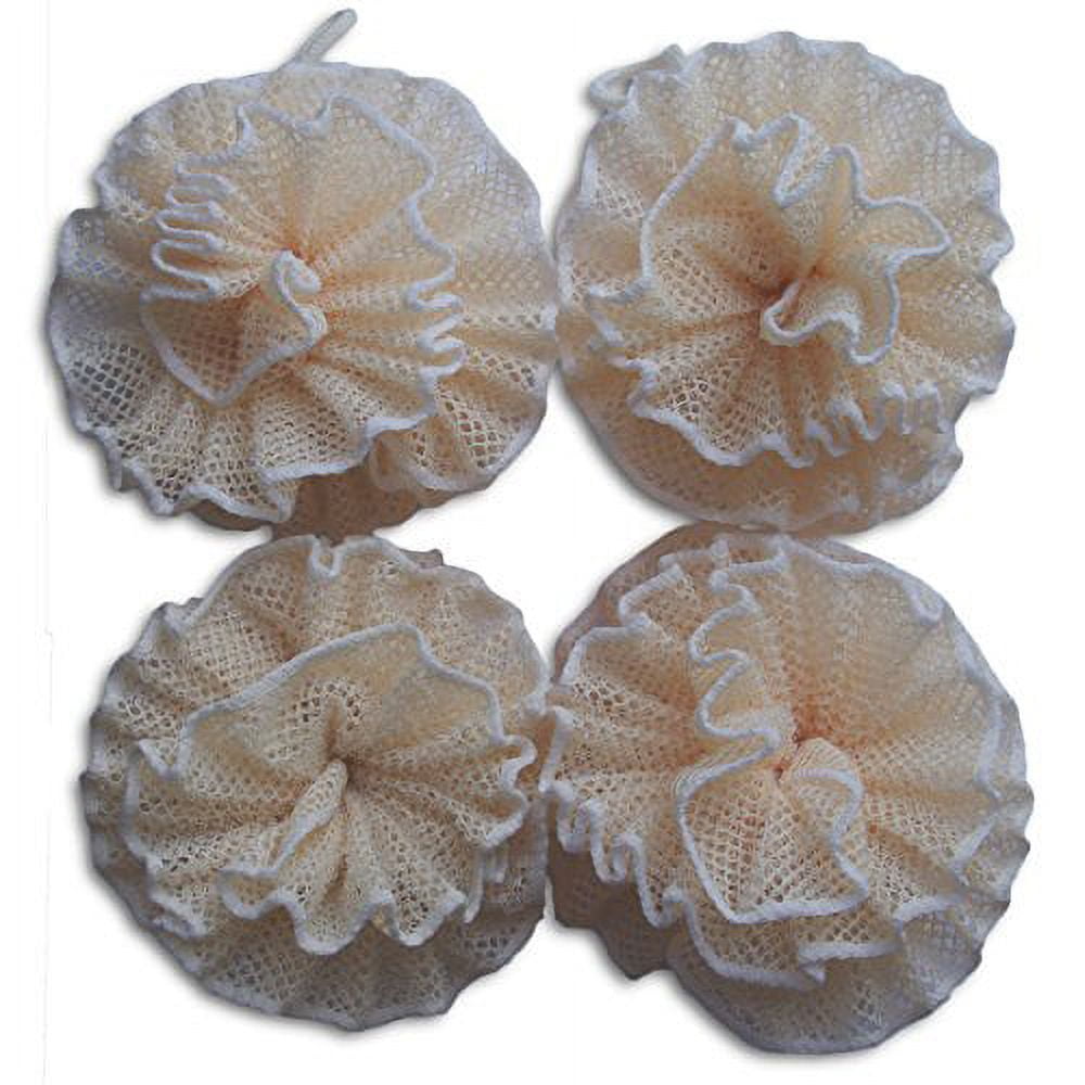 Loofah Exfoliating Shower Sponge Pouf Mesh Brush Bath Spa Puff
