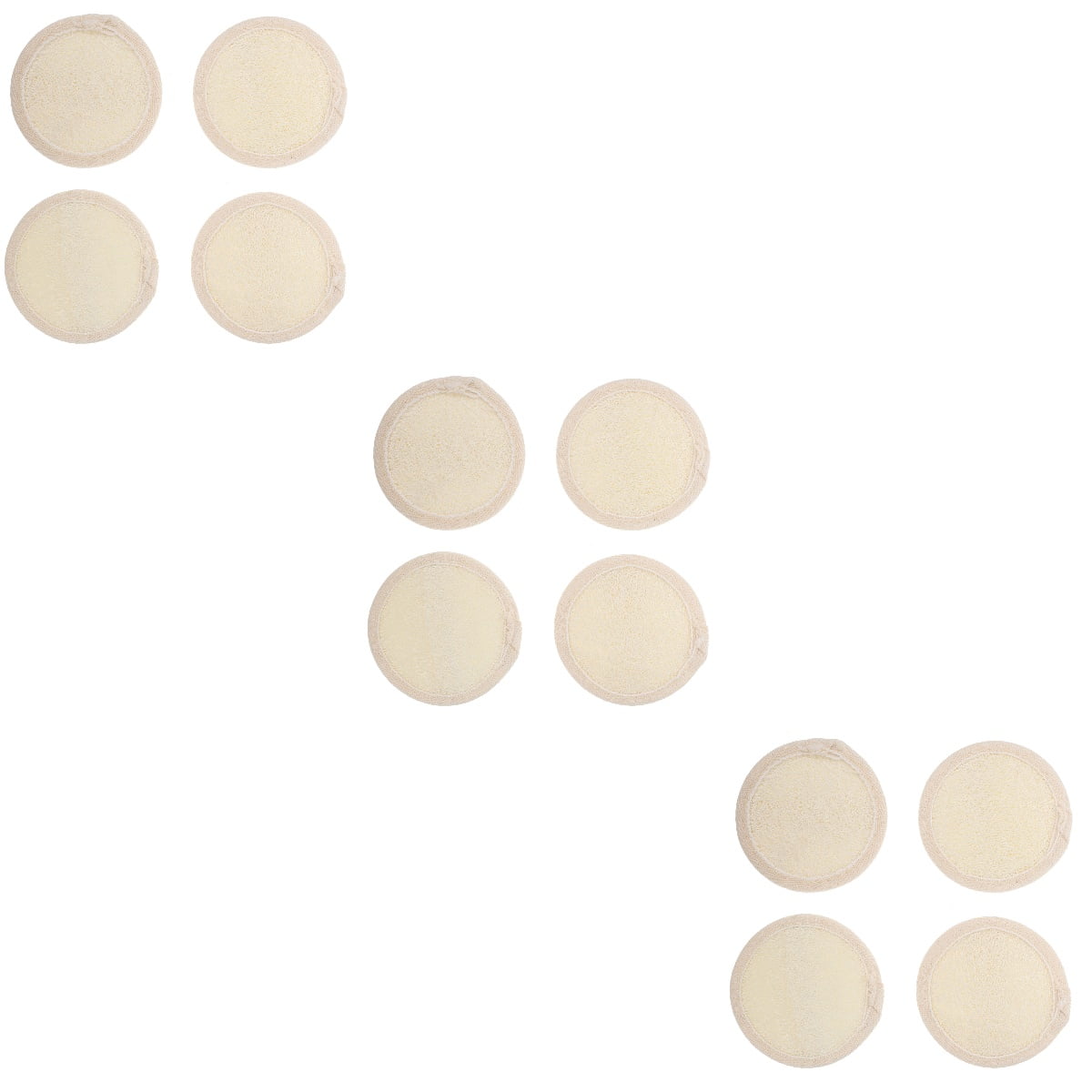 REOFLYUP Loofah Makeup Puff Facial Cleansing Tools For Men Women 3Set 3 ...