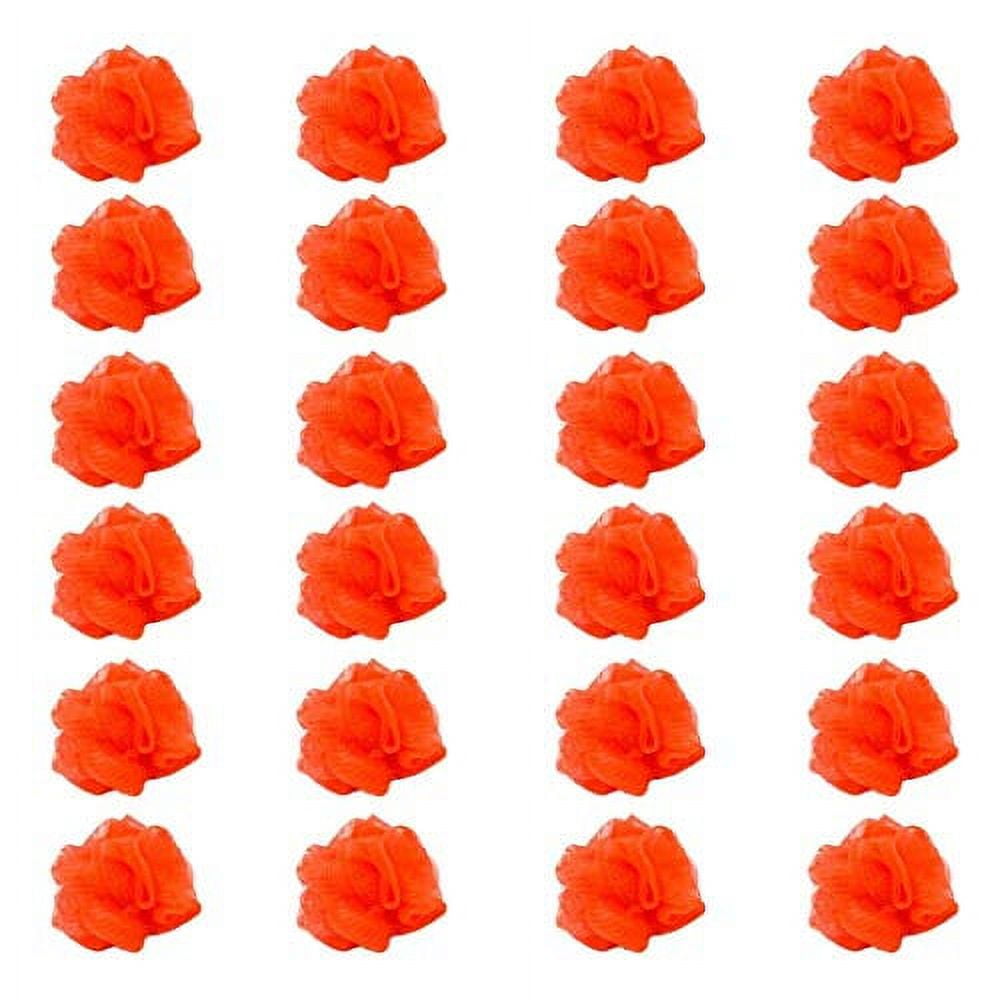 Loofah Lord 24 Red Bath or Shower Sponge Loofahs Pouf Mesh Wholesale ...