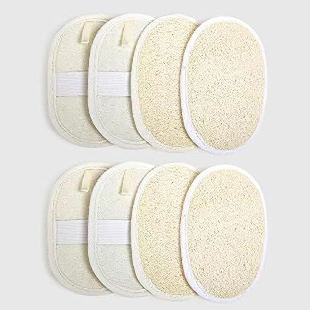 Loofah Pads, Body Exfoliating Scrubbing Sponges, 100% Natural Luffa ...