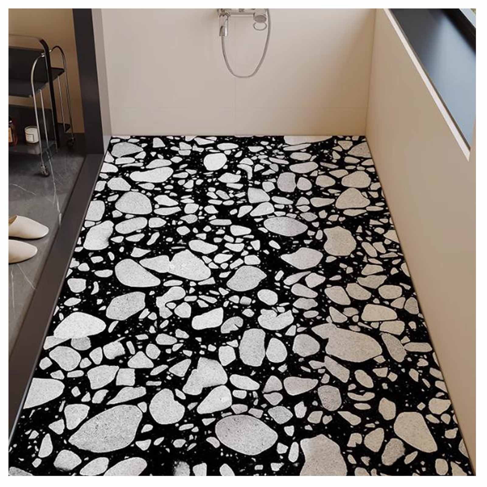 Loofah Shower Mat for Inside Shower,Large Soft PVC Bathroom Floor Mat ...
