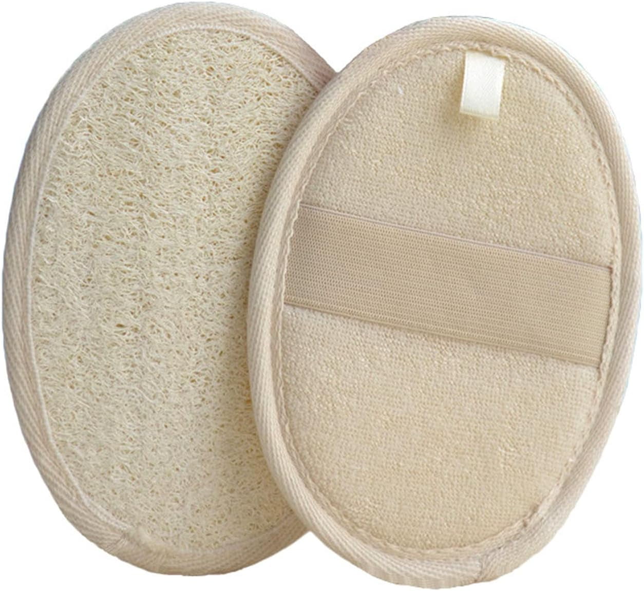 Loofah Sponge, 2 Pack Exfoliating Body Natural Loofah and Terry Cloth ...