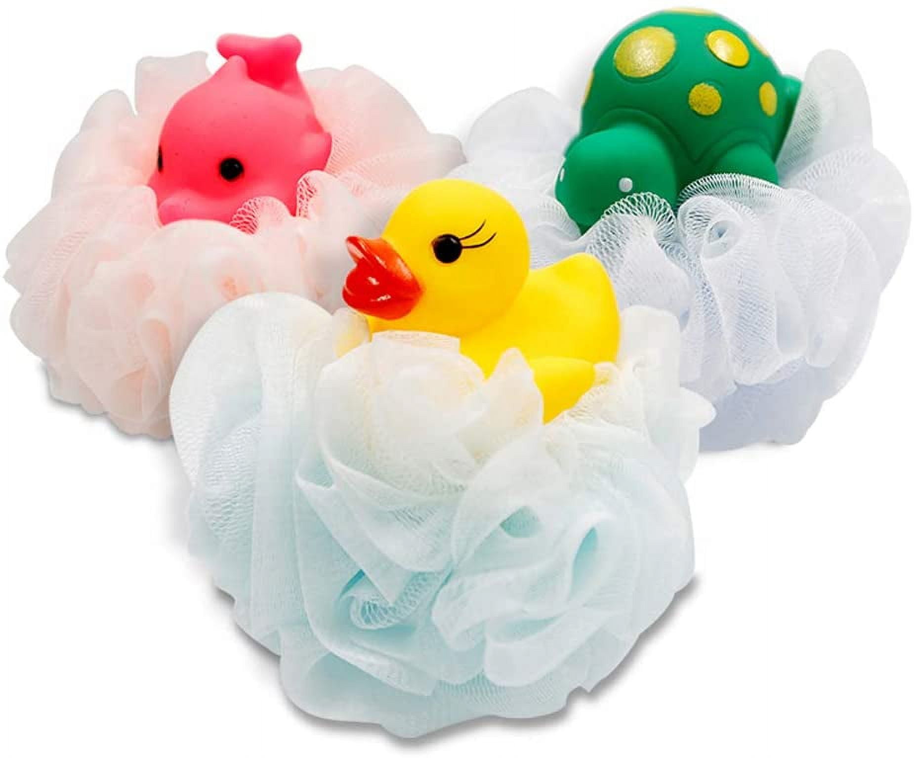 Loofah Sponge,3 Pack Shower Sponge,Mesh Brush Luffa Body Scrubber Gift ...